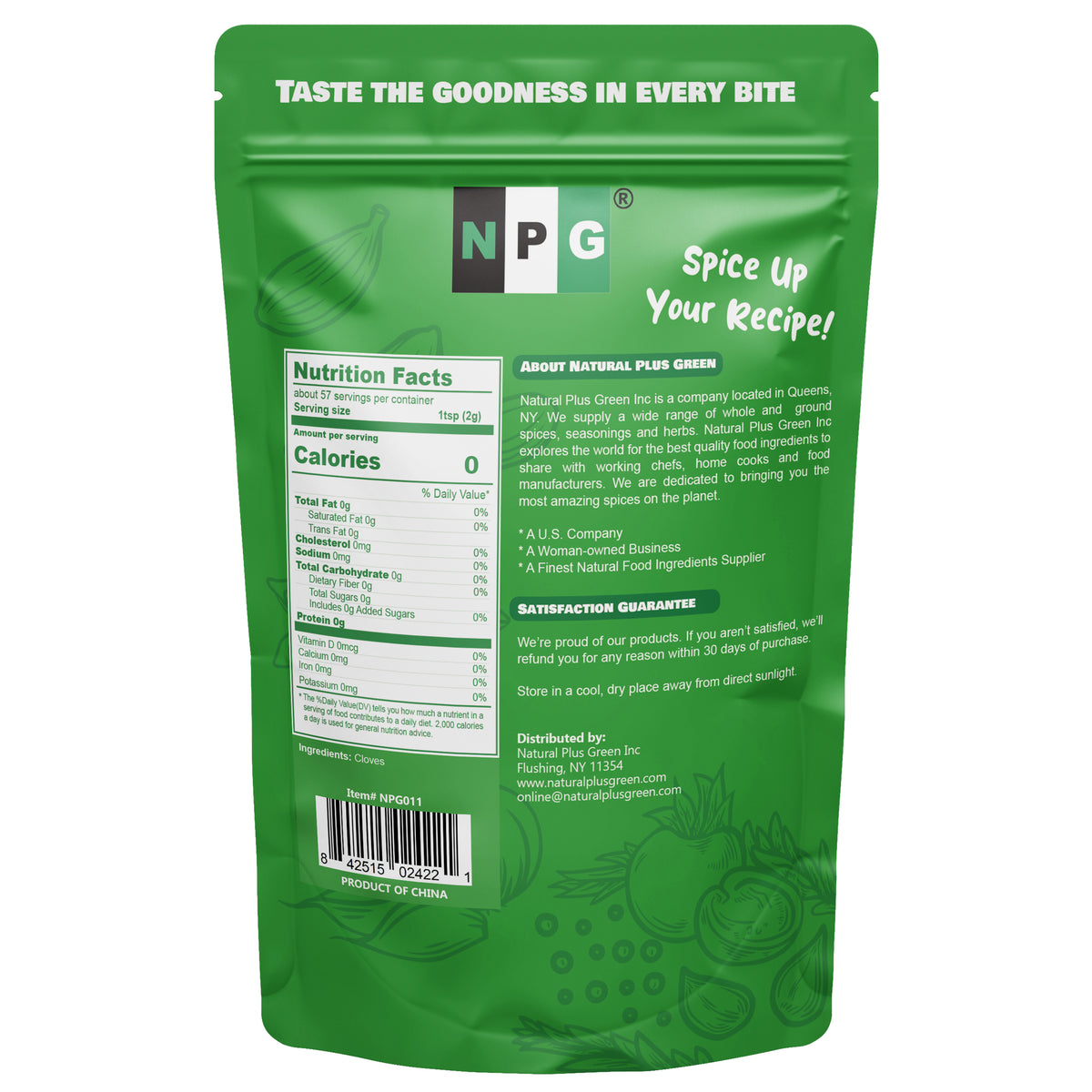 NPG Cloves Whole 4 Oz – Natural Plus Green